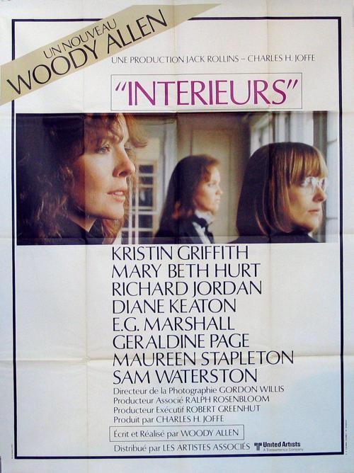 Interiors Film Posters | Woody Allen Drama